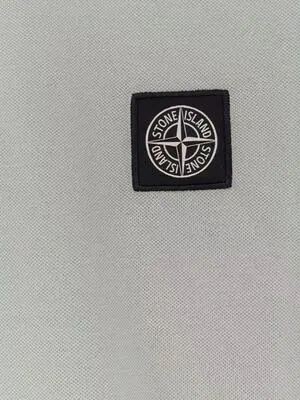 Stone Island Logo-patch Polo Shirt - Grey