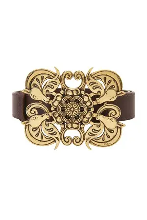 Chloé Modern Talisman Belt In Brown - Authentic Brown