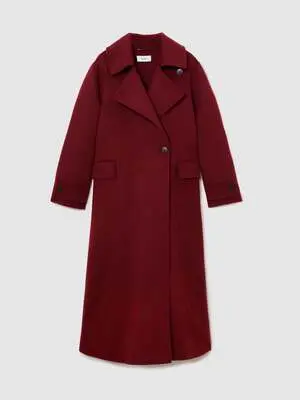 REISS Alara Wool-blend Blindseam Long Coat