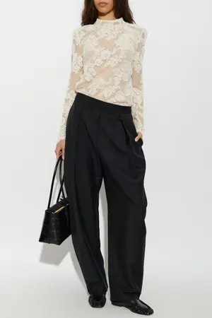 SELF-PORTRAIT Lace Top With Shimmering Sequins