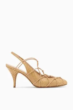 Ulla Johnson Cage Slingback High Heel - Bisque