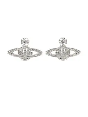 VIVIENNE WESTWOOD Orecchini "mini Bas Relief - Silver