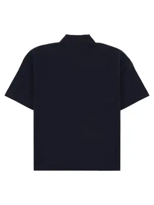 Saint Laurent Polo Cassandre In Piqué Di Cotone