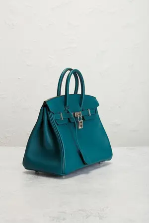 Hermès Swift Birkin 25 Handbag In Teal