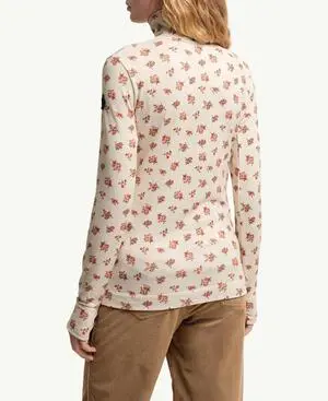 Moncler Floral Print Turtleneck