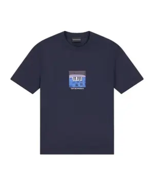 Emporio Armani Graphic-print T-shirt - Blue