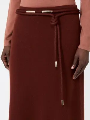 Max Mara Long Cashmere Yarn Skirt
