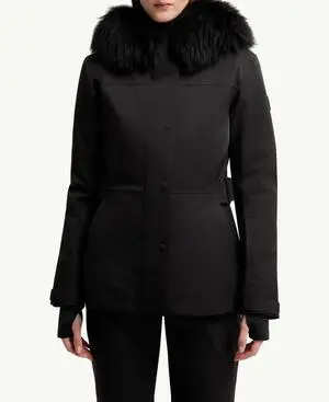 Moncler Loira Belted Hooded Performance Jacket