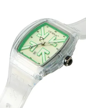 Off-White Beat Watch, 45mm X 52mm - Transparent/green