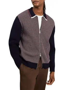 Ted Baker London Mescal Long Sleeve Waffle Stitch Jacket