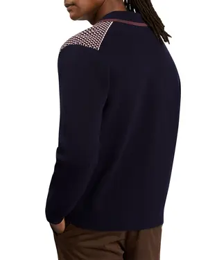 Ted Baker London Mescal Long Sleeve Waffle Stitch Jacket