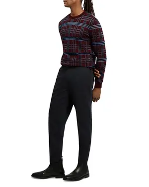 Ted Baker London Eatton Check Stitch Sweater