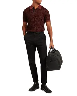 Ted Baker London Ted Bake Jesson Short Sleeve Floral Jacquard Polo