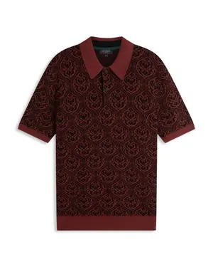 Ted Baker London Ted Bake Jesson Short Sleeve Floral Jacquard Polo