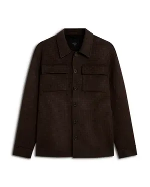 Ted Baker London Dortmun Splitable Wool Blend Trucker Overshirt