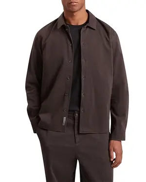 Ted Baker London Mitakos Sateen Cotton Smart Overshirt