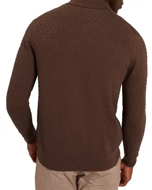 Ted Baker London Latto Long Sleeve T Stitch Zip Jacket - Brown