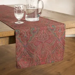 JULISKA Paisley Table Runner, 90 X 18