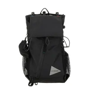 AND WANDER 102 Ecopak Logo Printed 30l Backpack - Black