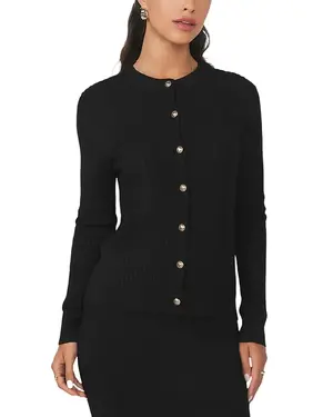 POINT Twisted Cable Knit Cardigan - Black