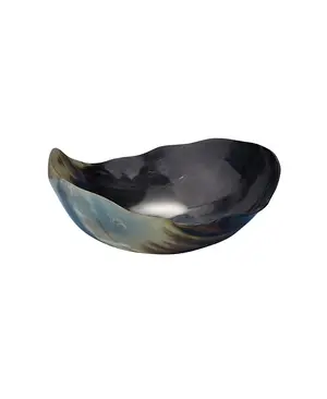 BE HOME Horn Wavy Round Bowl - Grey