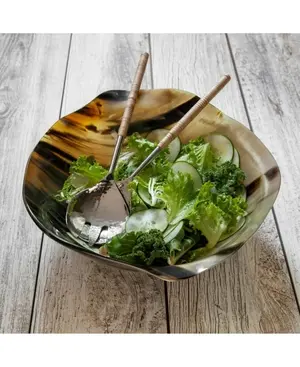 BE HOME Horn Wavy Round Bowl
