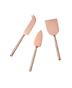 BE HOME Matte Cheese Knife, Set Of 3 - Copper