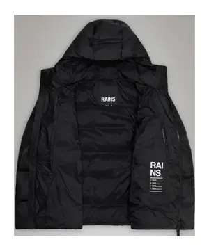 Rains Alta Drawstring Hooded Puffer Jacket