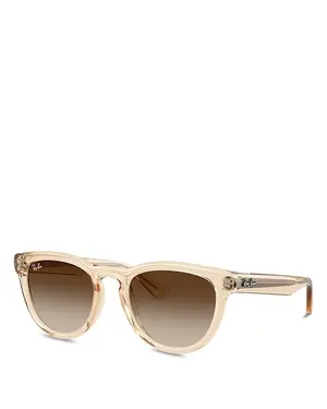 Ray-ban Round Sunglasses, 51mm Brown