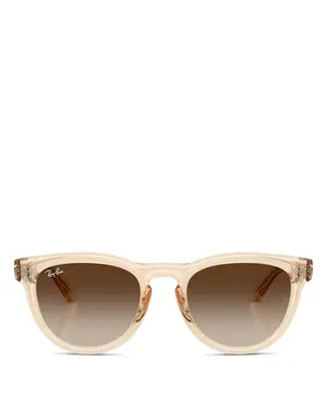 Ray-ban Round Sunglasses, 51mm - Brown