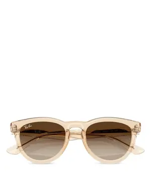 Ray-ban Round Sunglasses, 51mm - Brown