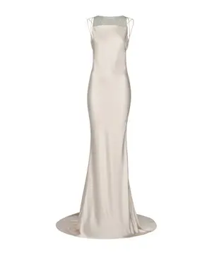 MAISON MARGIELA Hammered Satin Gown - Ivory