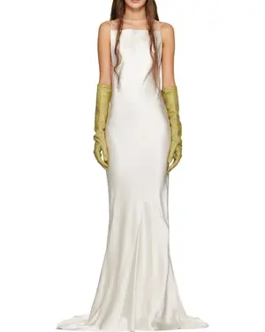 MAISON MARGIELA Hammered Satin Gown