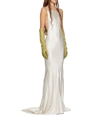 MAISON MARGIELA Hammered Satin Gown