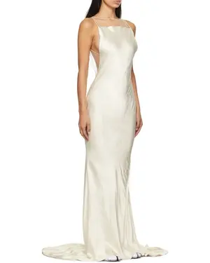 MAISON MARGIELA Hammered Satin Gown