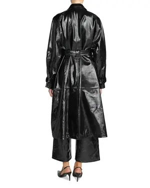 FRAME The Patent Leather Mac Coat