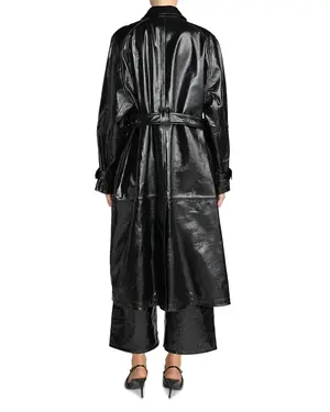 FRAME The Patent Leather Mac Coat