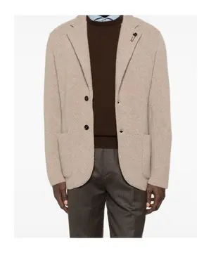 LARDINI Patch-pockets Buttoned Blazer