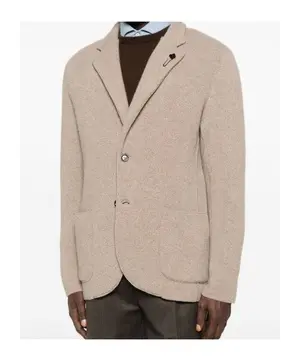 LARDINI Patch-pockets Buttoned Blazer
