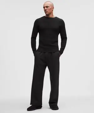 Lululemon Rib-knit Slim-fit Long-sleeve Shirt - Black