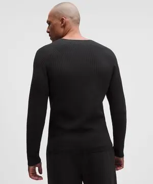 Lululemon Rib-knit Slim-fit Long-sleeve Shirt - Black