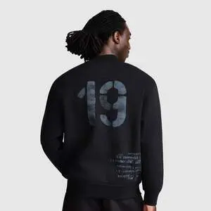 Champion Fleece Baseball Jacket - Black