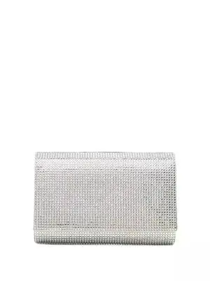 Rene Caovilla Crystal-embellished Chain-strap Clutch Bag - Silver