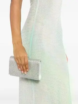 Rene Caovilla Crystal-embellished Chain-strap Clutch Bag