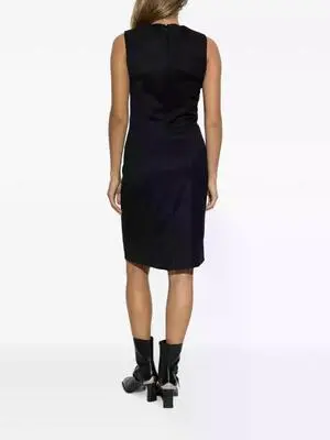 Alexander McQueen Ruched Sleeveless Mini Dress