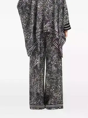 Elie Saab Dot-print Silk Trousers