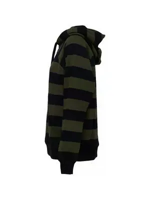 N°21 Horizontal-striped Hoodie
