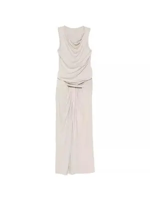ENTIRE STUDIOS Sleeveless Draped Maxi Dress - Neutrals