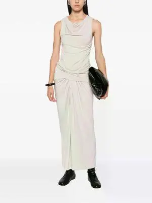 ENTIRE STUDIOS Sleeveless Draped Maxi Dress - Neutrals