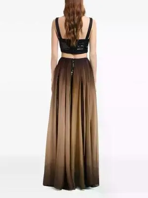Elie Saab Sequin-embellished Gradient-effect Maxi Skirt - Neutrals